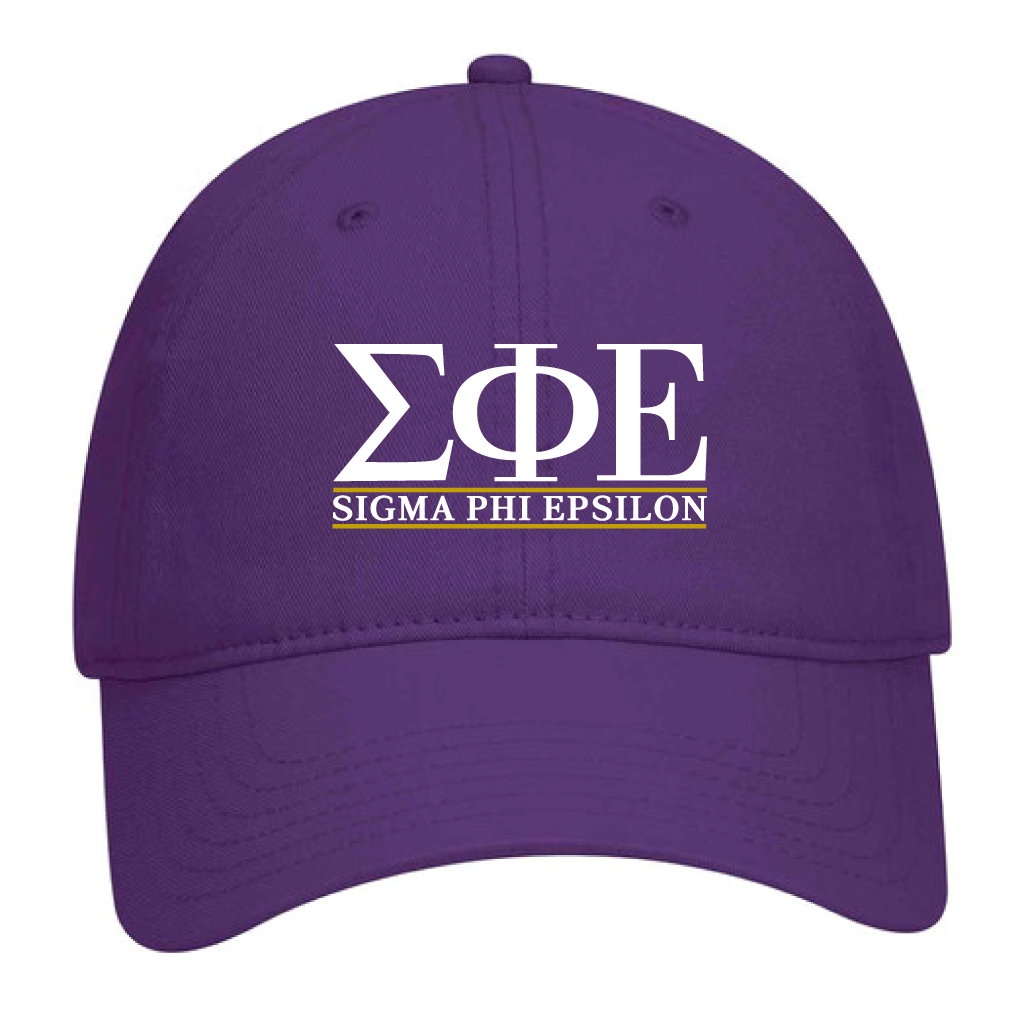 SigEp Letters Dad Hat – The Sigma Phi Epsilon Store (SigEp)