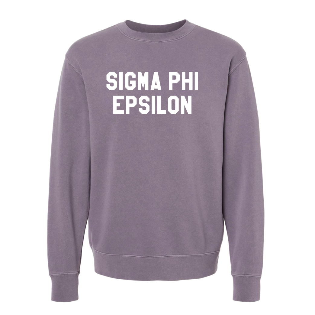 Sigep College Crewneck The Sigma Phi Epsilon Store Sigep